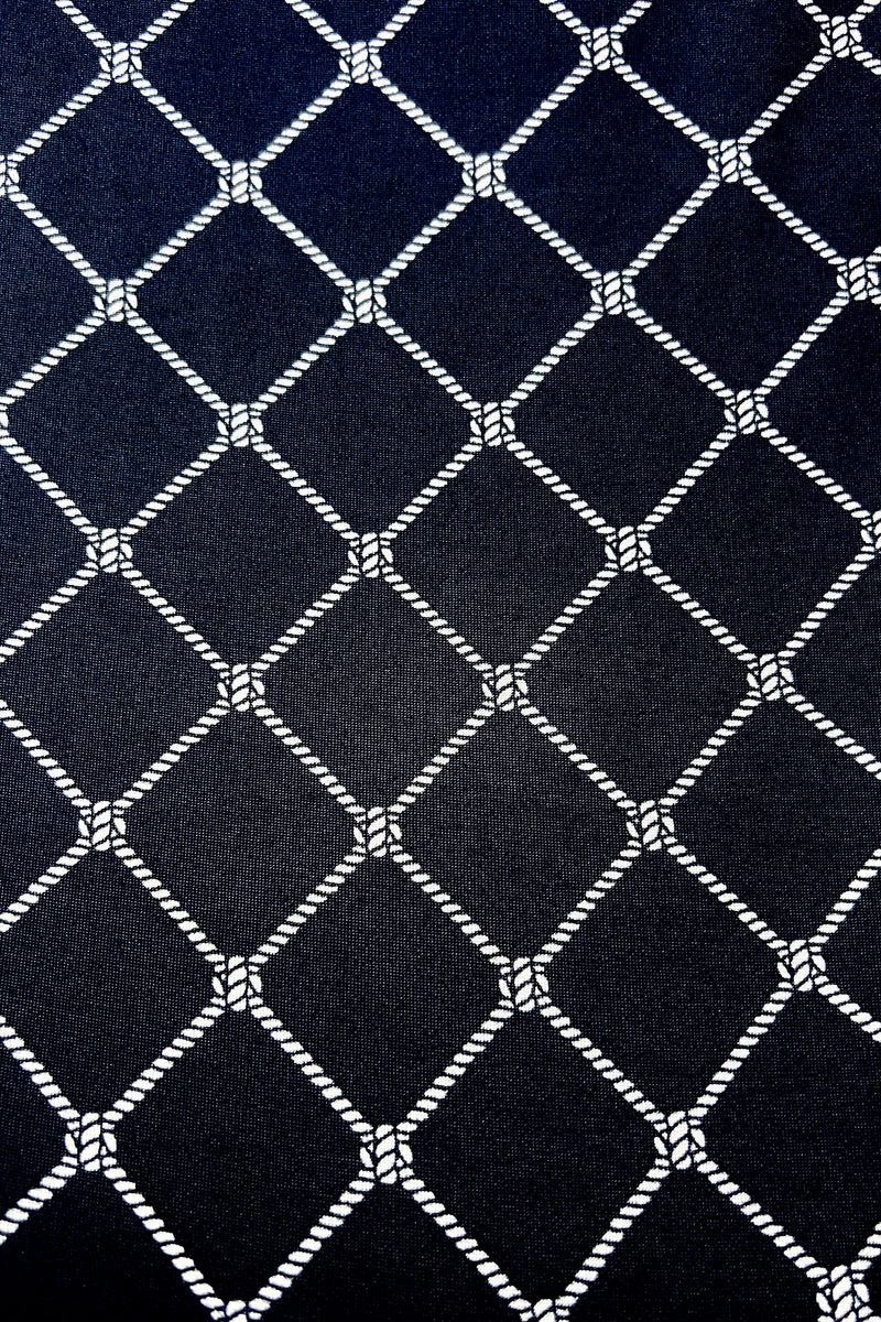 April Dress Black Nautical Grid – london bridges clothing